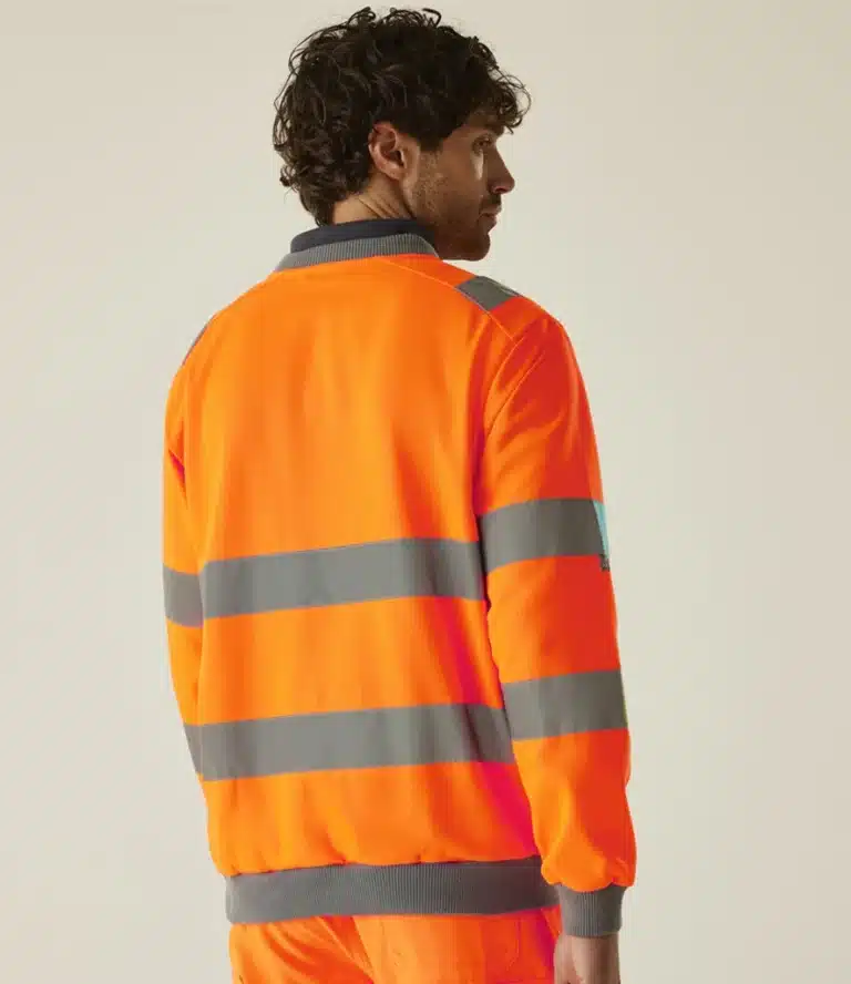 Regatta High Visibility Pro Contract Crew Neck Sweatshirt RG563 Orange ...