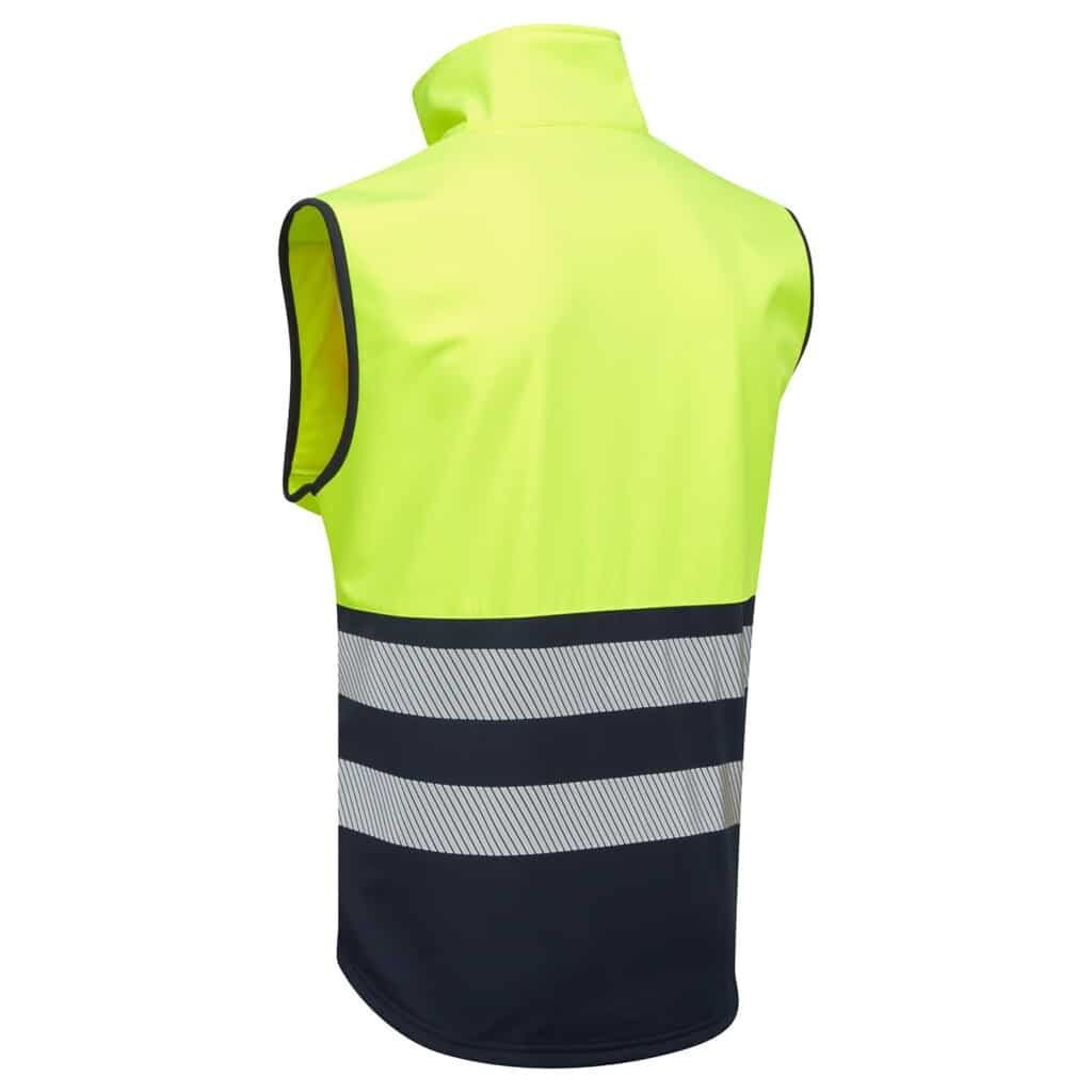 Bundle F0 X5 Essentials Hi Vis Eco Coolair Yellow Softshell Gilet ESS01 ...